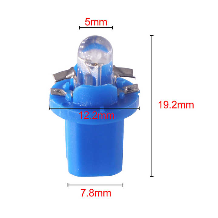 Universal Interior T5 LED B8.5D 1SMD LED Dashboard Bulb Instrument ...
