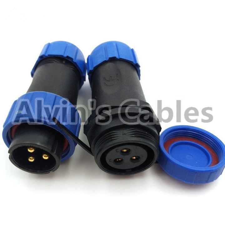 WEIPU SP2110 3 Pin Male IP68 Waterproof Plug - Dust-Proof & Reliable