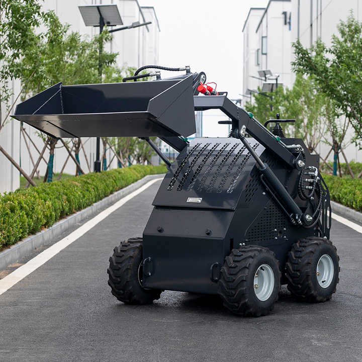 0.3 Ton Loading Wheel Electric Small Skid Steer Loader Forestry Mulcher ...