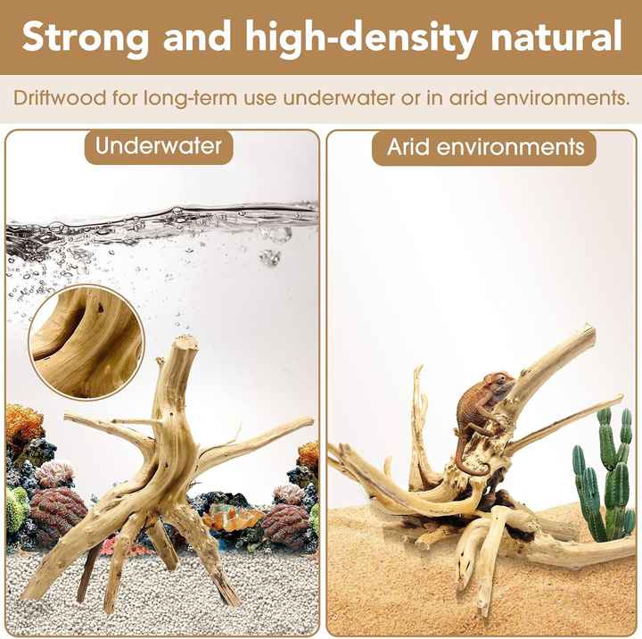 Natural Aquarium Spiderwood Driftwood Reptile Branches Wood Terrarium ...