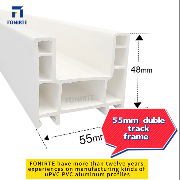 UPVC laminated wooden color profiles casement upvc window profiles ...