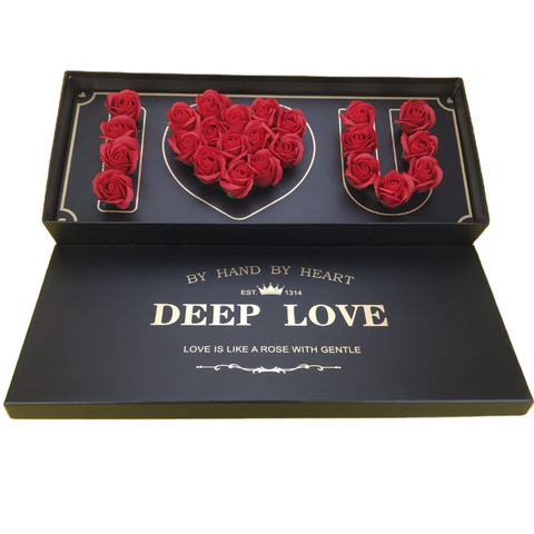 Heart-shaped Double-Layer Rotating Valentine's Day Flower Packing Box