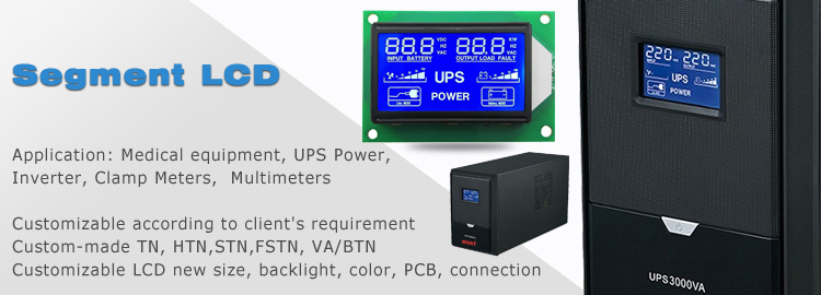 Tn Htn Stn Lcd Ups Power Supply Display Module Cob Lcd Custom 7 Segment Display For Inverter Lcd