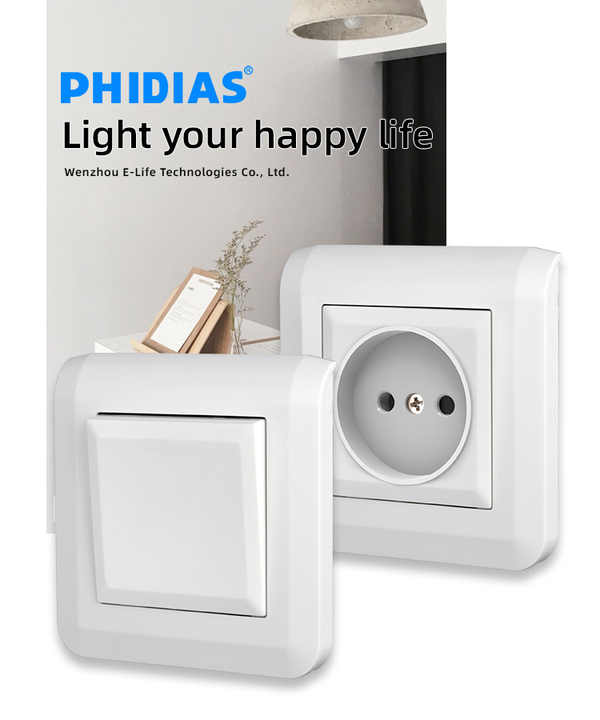 Europe Standard Electric Switch 16A Max. RJ11 CAT3 Telephone TEL RJ45 ...