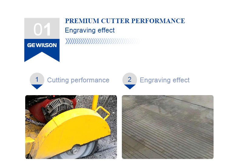 19" Petrol Petrol/Diesel Concrete Cutter Concrete Saw Cutter Asphalt ...