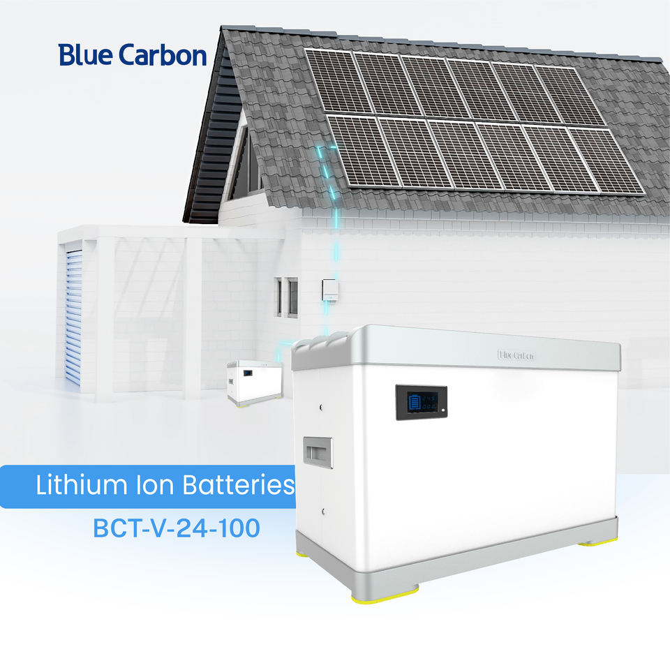 Blue Carbon Solar Lithium Battery Pack Solar Power Wall Solar Energy ...