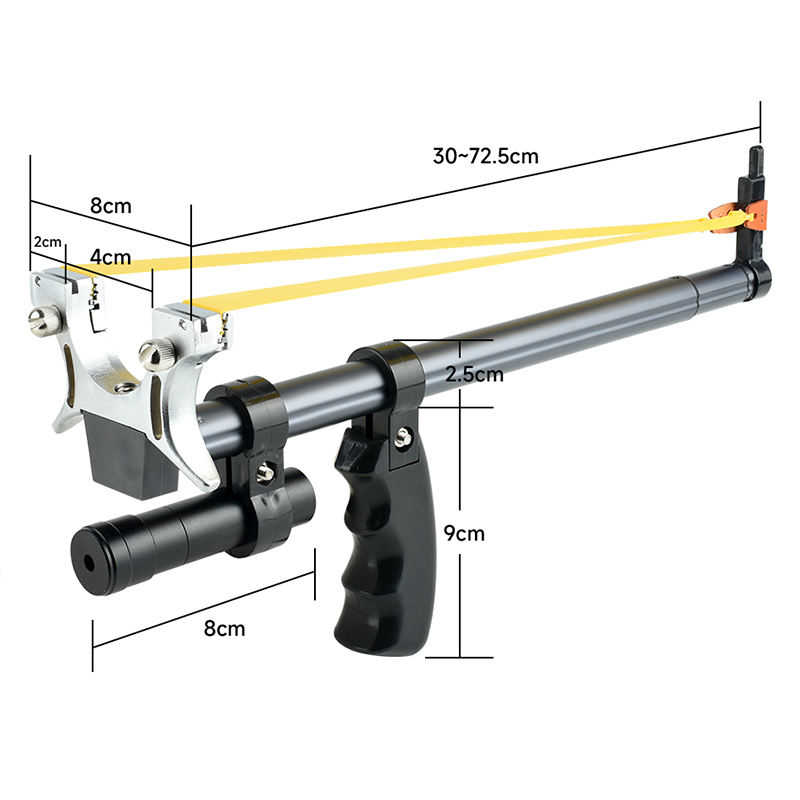 Infrared Laser Slingshot for Outdoor Hunting, 30-72.5cm Extendable Long ...