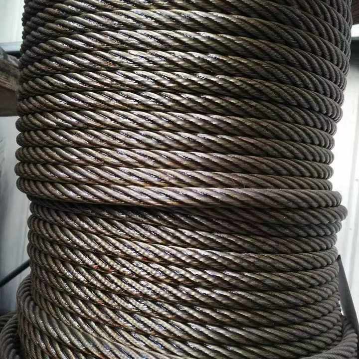 6x37 Galvanized Steel Wire Rope for Construction Rigging & Lifting FC/IWS/IWR Cores Available ...