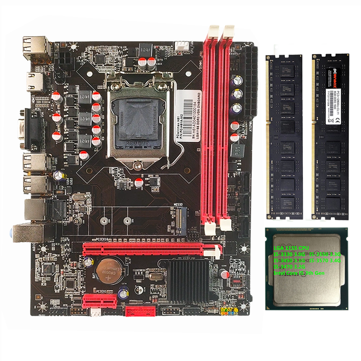 PCWINMAX H61 Motherboard with I5 3470 & 16GB DDR3 RAM