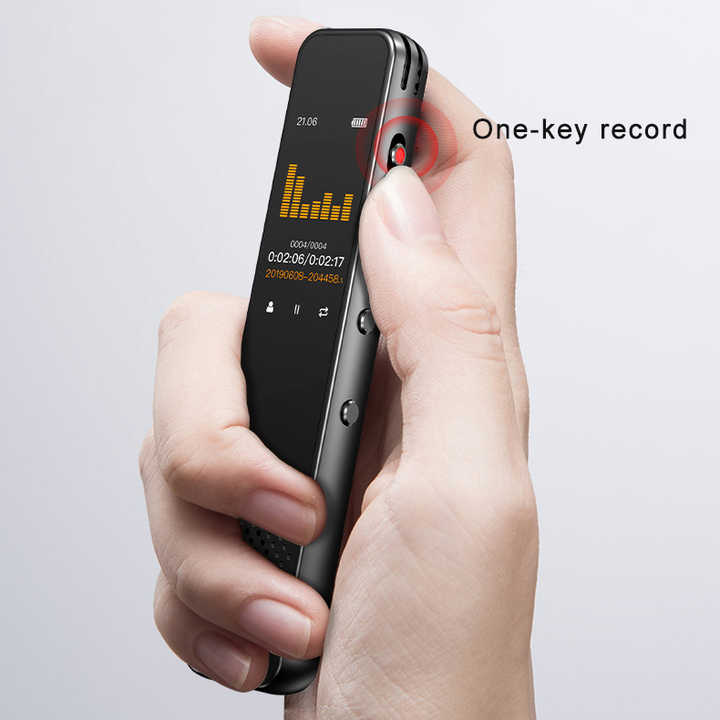 Voice Activated Mini WAV Audio Recorder - 32GB Capacity