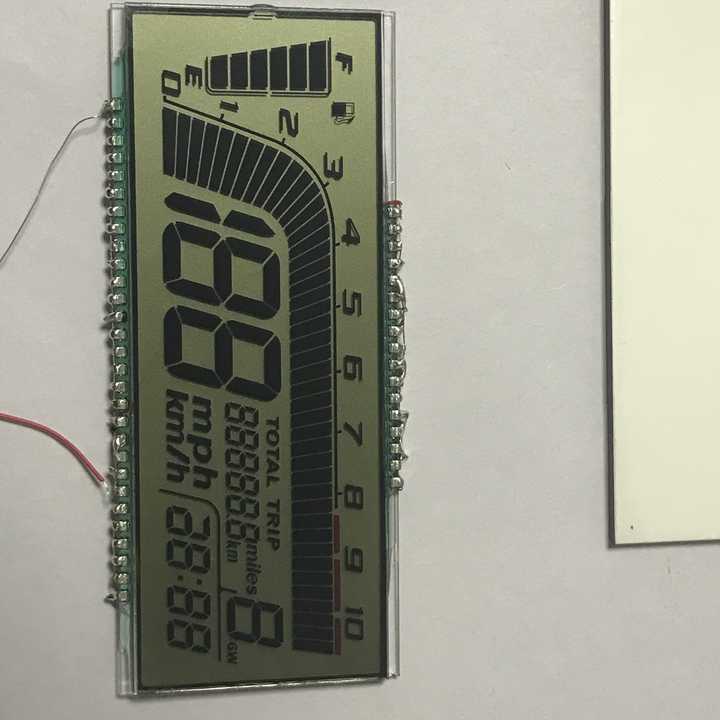 Custom monochrome 7 segment digital e-bike LCD display for electric ...