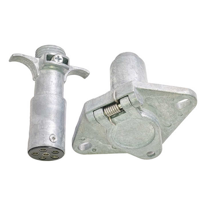 6 Pin Trailer Connector - Metal Trailer Plug for Truck, Boat & Utility ...