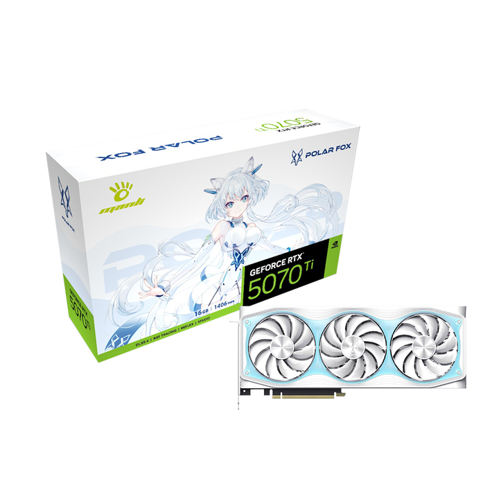 Manli Polar Fox Geforce RTX 5070 Ti OC 16GB GDDR7 GPU