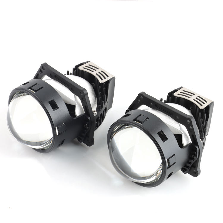 BI LED Projector Lens 120W High/Low Beam Universal Car LED Light ...