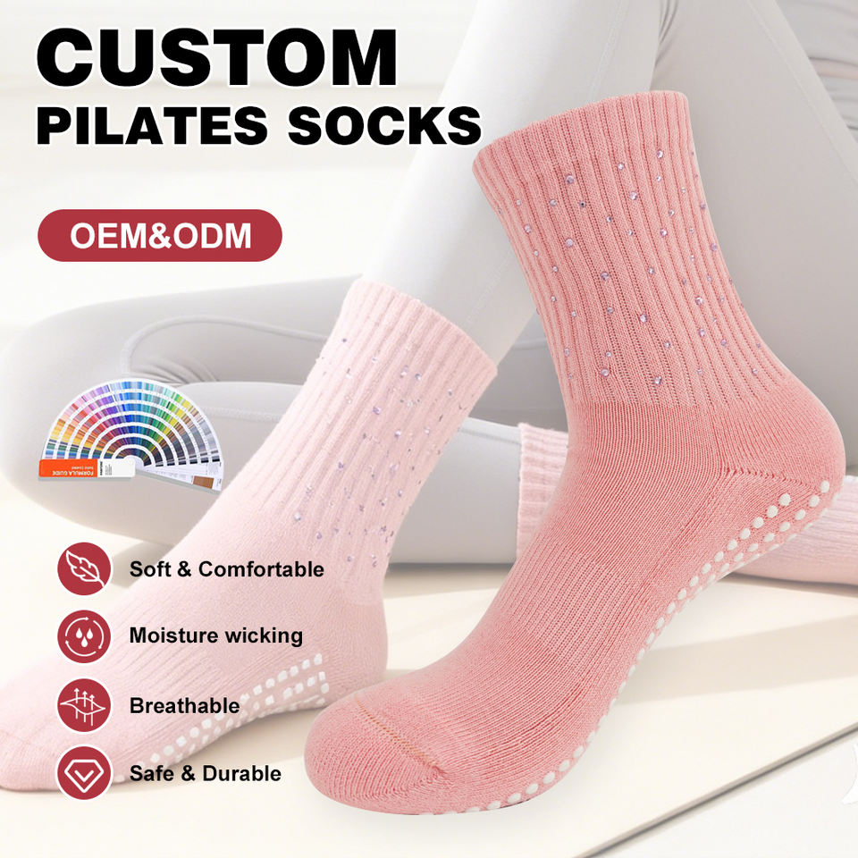 Manufactory Design Ankle Socks Sports Cotton Non slip Women's Yoga ...