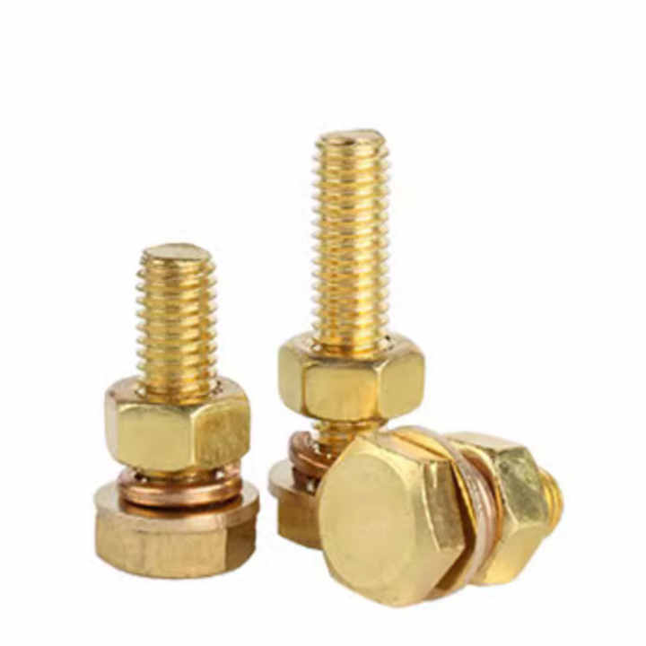 M6 M8 M10 Brass Bronze Copper H59 H62 Nickel Tin Plated Hex Hexagon ...