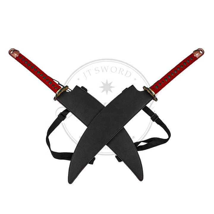 Demon Slayer Nichirin BladeTengen Uzui Twin Swords Set with Chain ...
