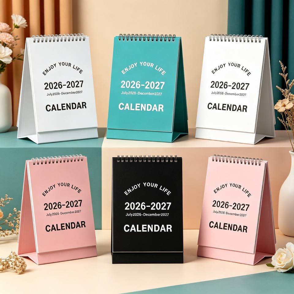 2027 Mini Desk Calendar Printing Calendar Double-sided Coated Paper Hot ...
