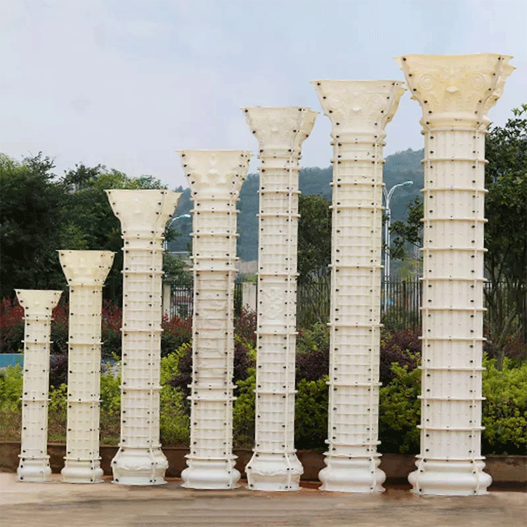 Decorative Pillar Moulding Design - Roman Round Pillar Mold