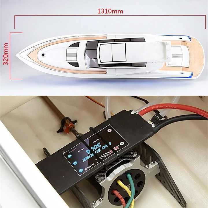 1.3M Grand Princess 1305 RC Boat - Fiberglass Hull, Brushless Motor