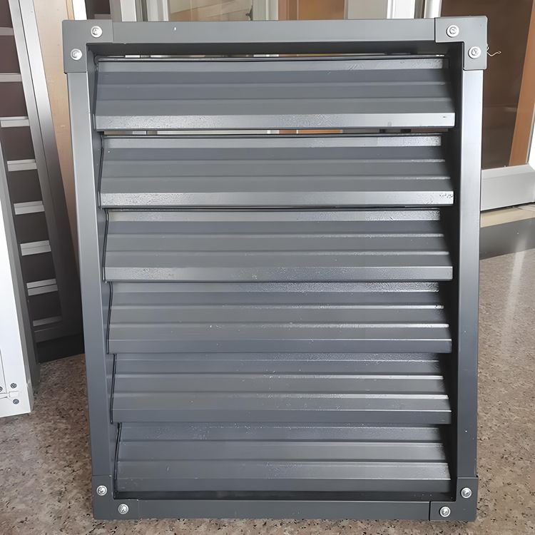 Customized Horizontal Shutters Aluminum Louvres windows for Commercial ...