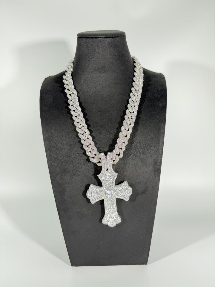 Gothic Cross Pendant+24 Inch Cuban Chain| Alibaba.com