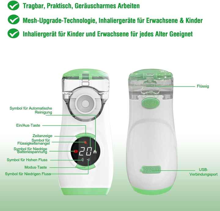 Best Performance Nebulizers Machine Handheld Digital Mesh