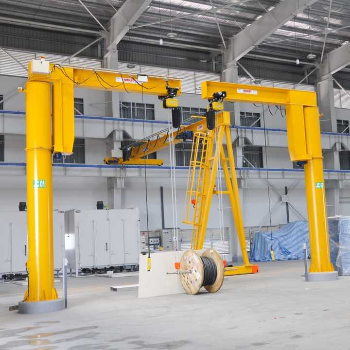Workshop Fixed Column Vacuum Lifting Jib Crane Used For Lifting 500kg ...