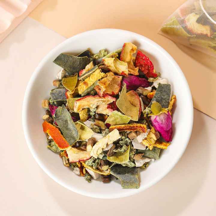 Rose Hawthorn Lotus Leaves Tea Flat Abdomen Detoxify Beautify Rose ...