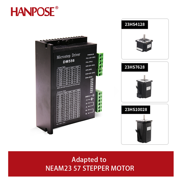 nema 17 Stepper Motor DM556 Controller 20-50VDC Digital nema17 motor drive digital for 3D ...