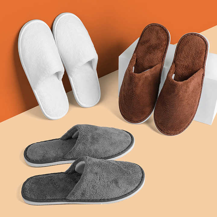 Personalized Washable Disposable Hotel Slippers - Star Spa Luxury