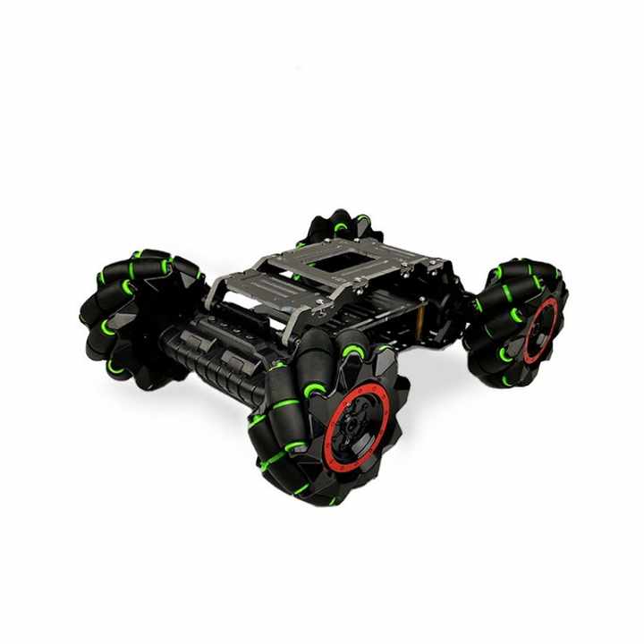 4WD 97mm Mecanum Wheel Robot Car - Fiberglass Chassis Kit