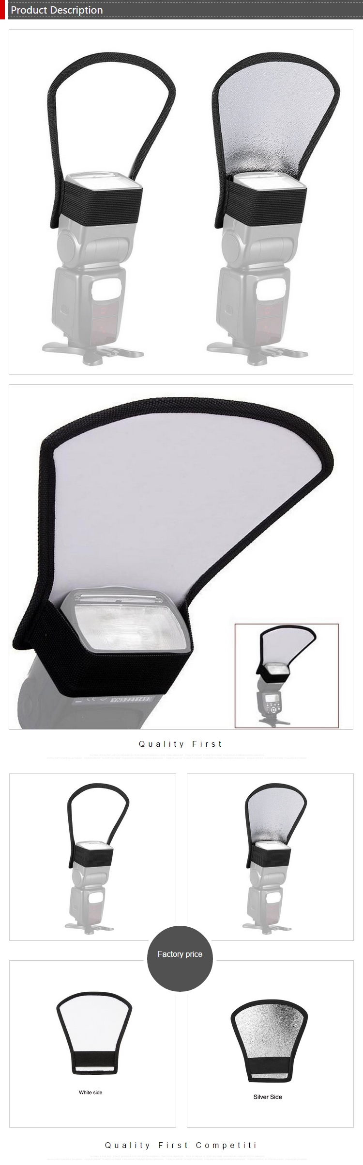Kaliou Spotlight Cloth Glitter Diffuser External Softbox Reflector ...