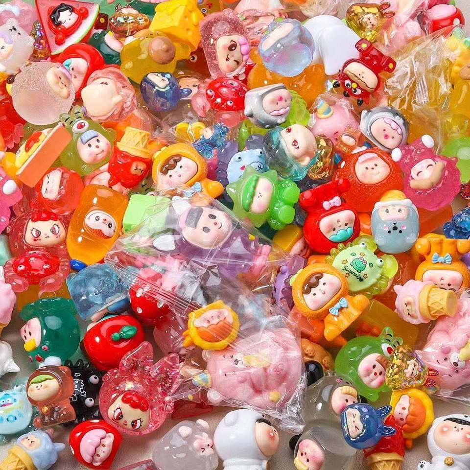 Luminous Solid Color Model Fruit Statue Resin Accessories DIY Desktop ...