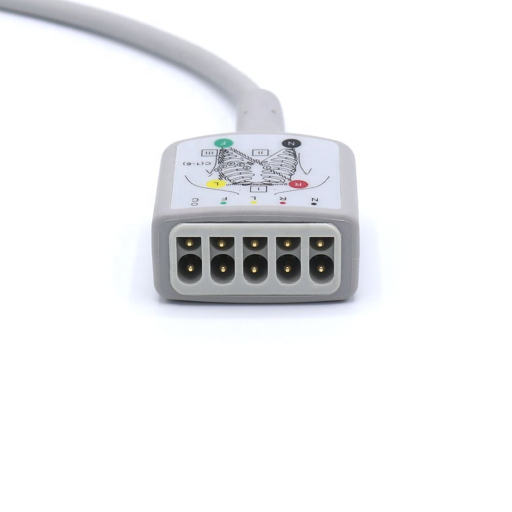 Dinamap Marquette GE ECG Trunk Cable 5 Lead 2017003-001 Manufacturers ...