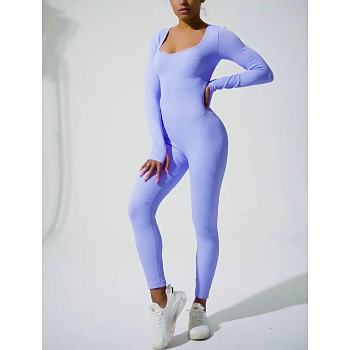 Spring Dance Seamless Fitness Sports Jumpsuit for Women