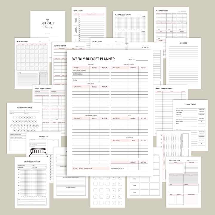 2025 2026 Wholesale Spiral Binding Budget Planner Undated Financial ...