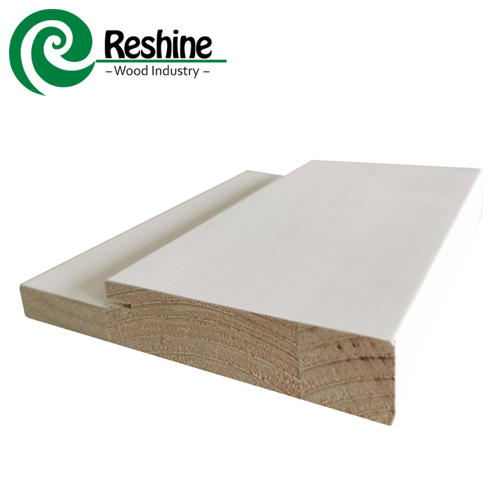 White Primed Finger Joint Wood Flat Door Jamb by Reshine