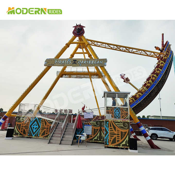 Thrill Rides Pirate Ship Fairground Ride Kids Game Swing Ride Viking ...