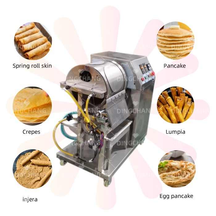 Super Performance Spring Roll Skin Motor Electric Machine Automatic Chapati Maker Spring Roll ...