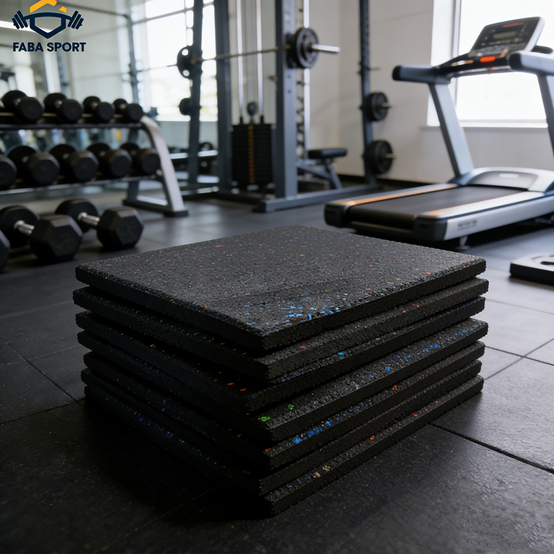 Durable Anti-Static SBR Material Gym Rubber Flooring Tiles Customizable ...