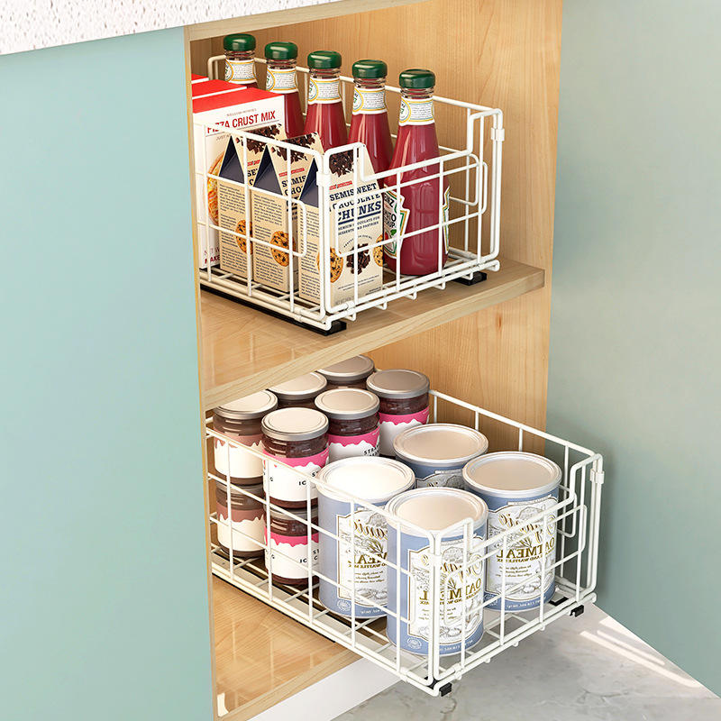 Standing Type Folding Metal Storage Rack Multi Functional Pull Out ...