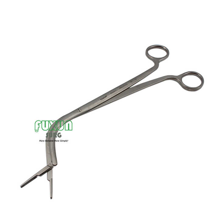 Premium 260mm Top Curved ENT Laryngel Fish Bone Removal Forceps Manual ...