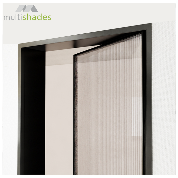 Ultra-Narrow 45mm Frame Glass Door Modern Minimalist Style Inward Swing ...