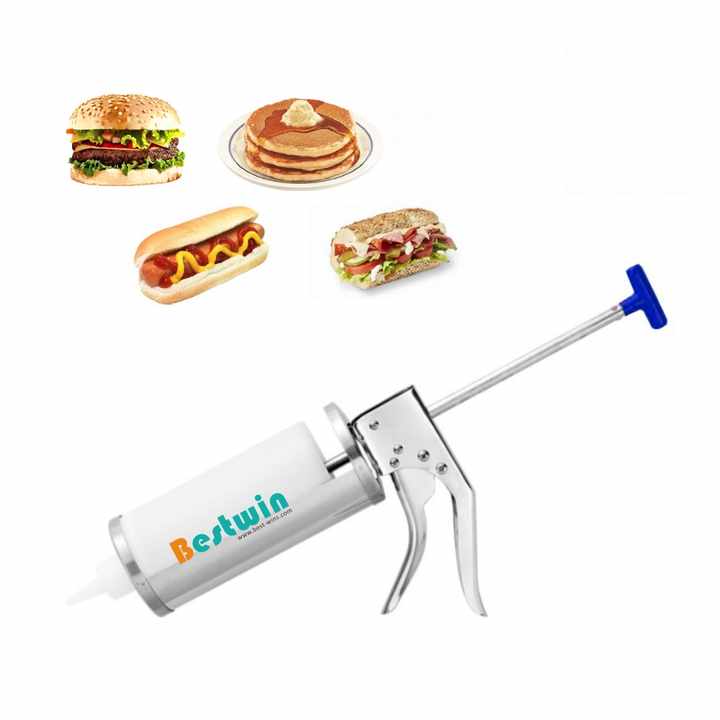 Stainless Steel 304 Sauce Dispenser Gun - 800ML Capacity