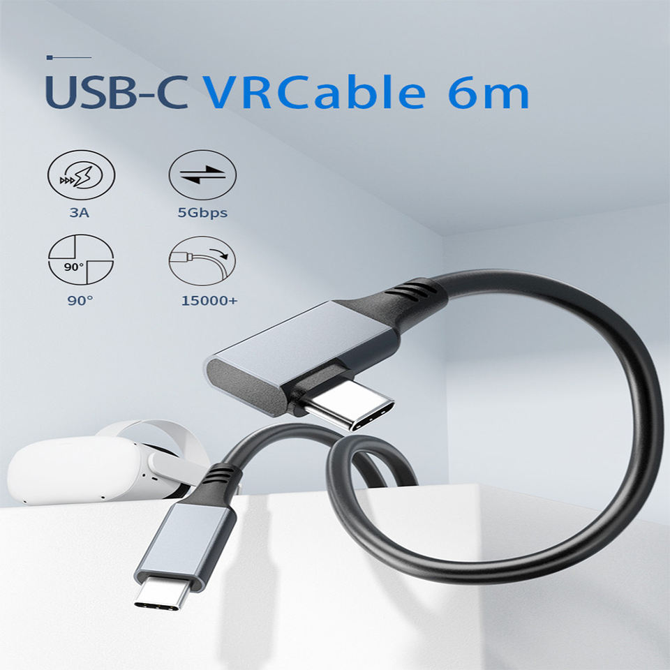 USB Cable Type c Support VR Game Headphone Special Wire No Latency 3A ...