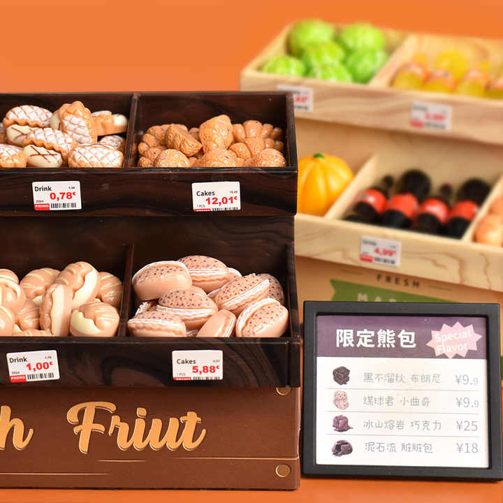 Mini Supermarket Shelves Plastic Material for Diy Miniature Kitchen ...