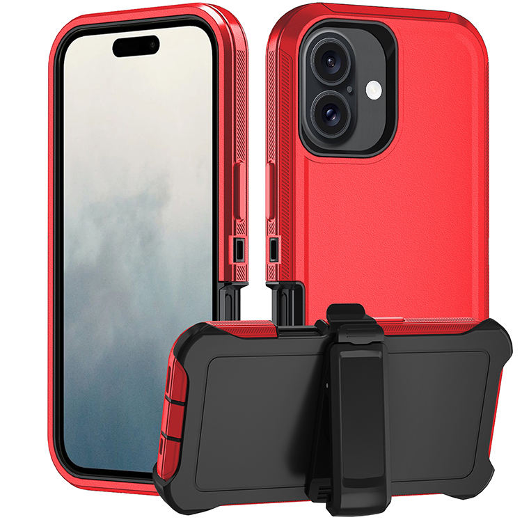 For 17 Defender Case with Wristband Holder Belt Clip & Kickstand-Full ...