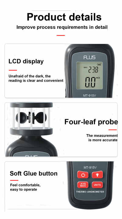 Wind Sensor Anemometer Digital Anemometer Instrument To Measure Wind