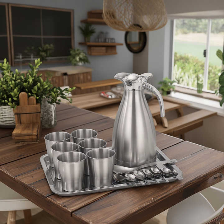 Luxury 19pcs Outdoor Stainless Steel Cookware Set Insulated Food Jar ...